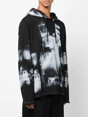 Balmain Graphic Print Hoodie