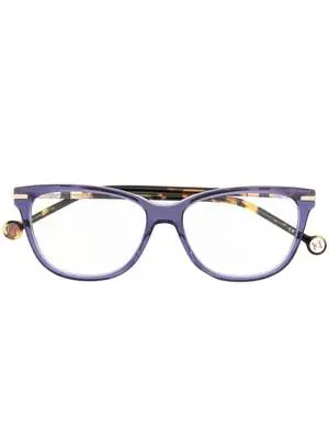 Carolina Herrera Wayfarer Frame Eyeglasses - Purple