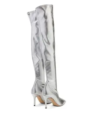 GIUSEPPE ZANOTTI 90mm Felicity Thigh-high Boots - Silver