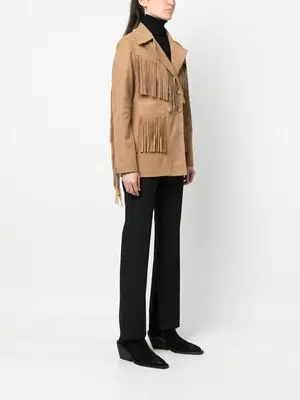 DANCASSAB Rivera Double-breasted Fringed Jacket