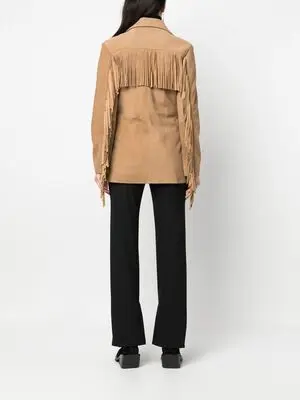 DANCASSAB Rivera Double-breasted Fringed Jacket