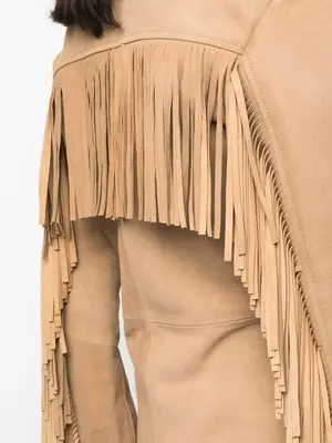 DANCASSAB Rivera Double-breasted Fringed Jacket