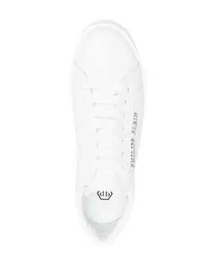 Philipp Plein Low-top Leather Sneakers - White