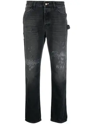 WASHINGTON DEE-CEE Distressed-effect Straight-leg Jeans