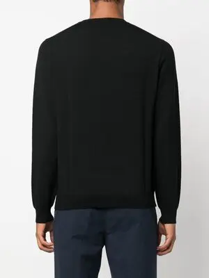 ZANONE Crew-neck Fine-knit Jumper - Black