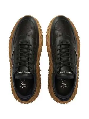GIUSEPPE ZANOTTI Urchin Python-print Low-top Sneakers