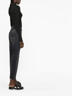 R13 Distressed Cropped Jeans