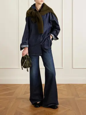 MAISON MARGIELA Tabi Split-toe Satin Ballet Flats