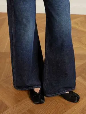 MAISON MARGIELA Tabi Split-toe Satin Ballet Flats