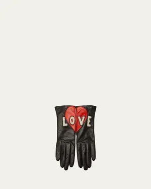 AGNELLE Love Leather Gloves
