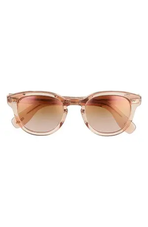 Oliver Spencer 50mm Round Sunglasses - Pink