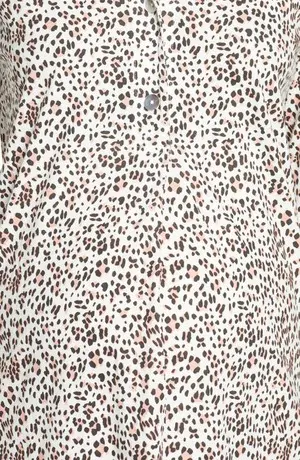 BELABUMBUM Luxe Animal Print Maternity/nursing Nightshirt