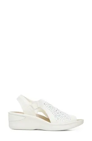 LIFESTRIDE Bzees Star Bright Knit Wedge Sandal