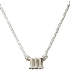 CHILD OF WILD Angel Number Pendant Necklace - Silver - 1