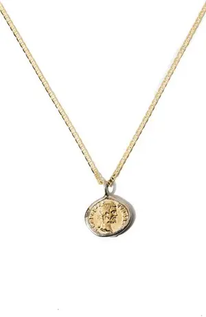 CHILD OF WILD Caeser Coin Pendant Necklace - 18k Gold Filled