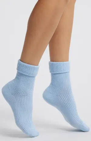 Oroblu Oroblu Hilda Wool & Cashmere Blend Crew Socks Crystal 3