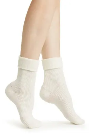 Oroblu Hilda & Cashmere Blend Crew Socks - Wool