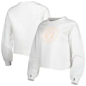 LUSSO Phoenix Suns Lola Ball And Chain Pullover Sweatshirt - White
