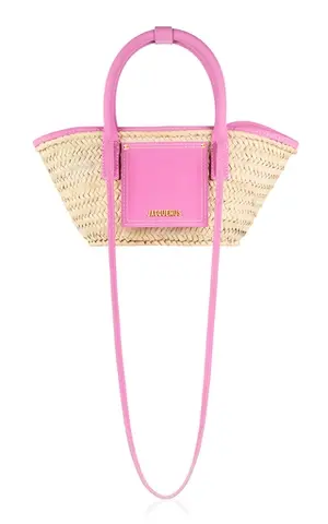 Jacquemus Le Petite Panier Soleil Palm Tote Bag