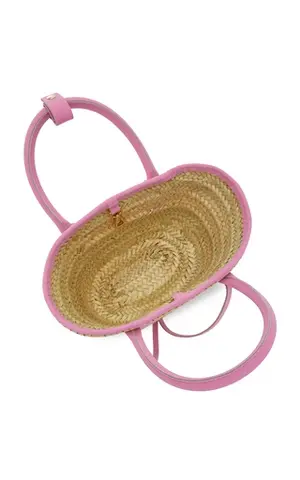 Jacquemus Le Petite Panier Soleil Palm Tote Bag