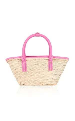 Jacquemus Le Petite Panier Soleil Palm Tote Bag