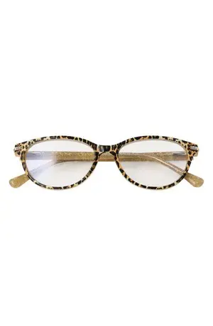 Betsey Johnson Oval Blue Light Reading Glasses