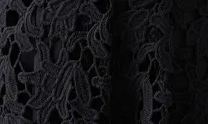 Endless Rose Allover Lace Midi Dress - Black