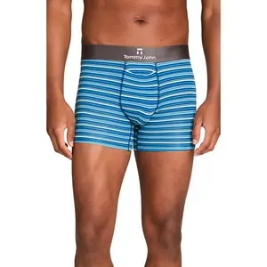 Tommy John Second Skin 4-inch Boxer Briefs Estate Blue Chase Stripe