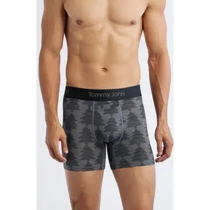 Tommy John Second Skin 4-inch Boxer Briefs Grey Pine Treeline