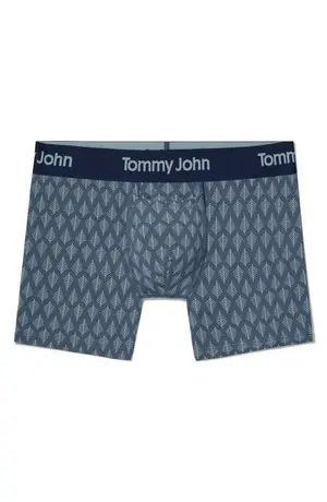 Tommy John Second Skin 4-inch Boxer Briefs - Vintage Indigo Linear Trees