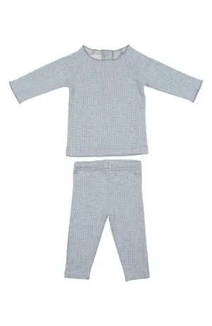 MANIÈRE Wave Stripe Top & Pants Set - Sky Blue