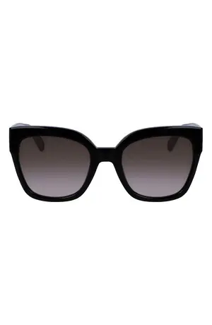 Longchamp Longchamp Medallion 52mm Sunglasses Black