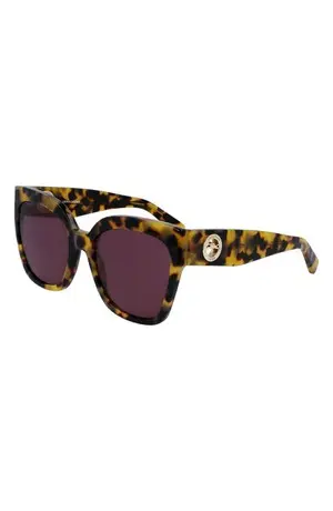 Longchamp Medallion 52mm Sunglasses - Tokyo Havana