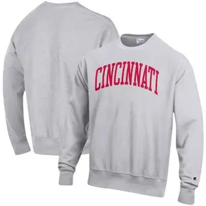 Champion Heathered Gray Cincinnati Bearcats Arch Reverse Weave Pullover Sweatshirt - Heather Gray
