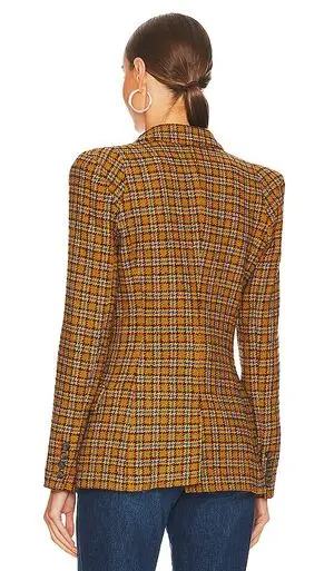 Smythe Not A Db Pagoda Blazer In Brown - Umber Tweed