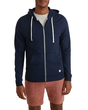 Marine Layer Afternoon Front Zip Hoodie - True Navy