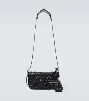 Balenciaga Le Cagole Xs Leather Crossbody Bag - Black