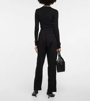 Wardrobe.NYC X Hailey Bieber Cotton-blend Jersey Crop Top - Black