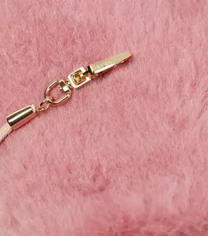 Max Mara Ombrato Teddy Mittens - Pink
