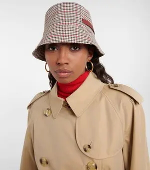 Ruslan Baginskiy Checked Bucket Hat