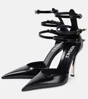 Versace Pin-point Leather Pumps