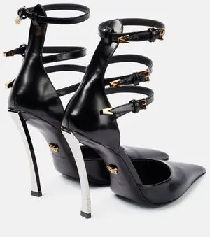 Versace Pin-point Leather Pumps