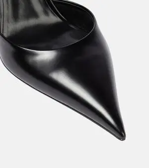 Versace Pin-point Leather Pumps