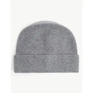 Sandro Cashmere Beanie Hat Noir / Gris