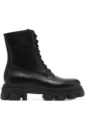 CHIARA FERRAGNI Leather Lace-up Boots