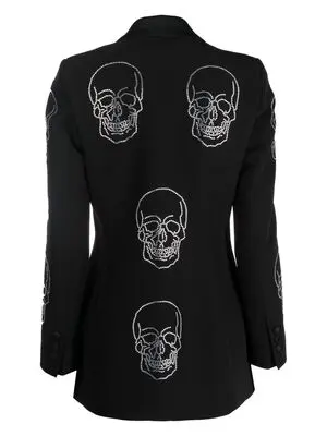 Philipp Plein Skull-embellished Single-breasted Coat