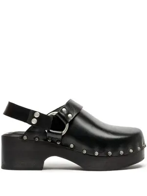 RE/DONE 70's Stud-embellished Mules