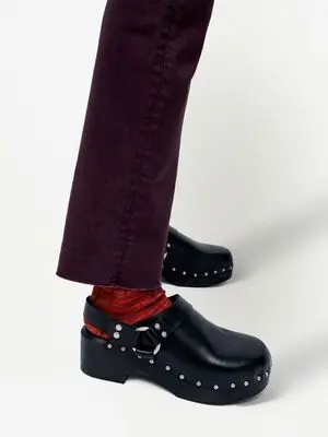 RE/DONE 70's Stud-embellished Mules