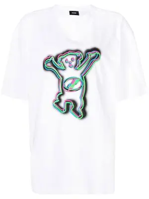 We11Done Logo Print Oversized T-shirt - White