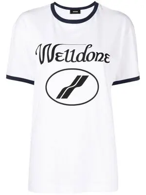 We11Done Logo-print Crew-neck T-shirt